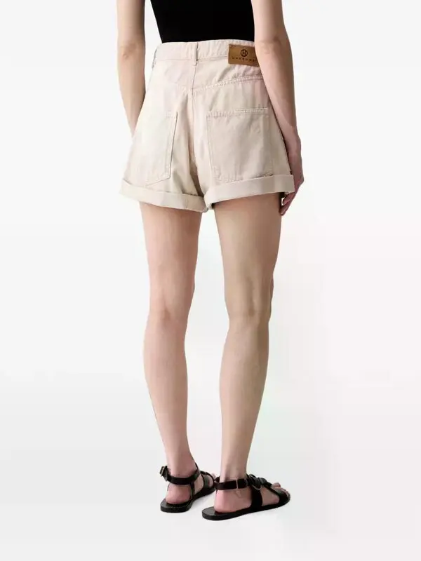 HAVEONE Rolled-cuff Logo-patch Shorts
