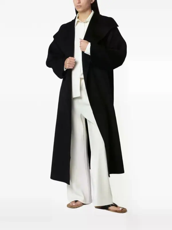 Almada Label Kaity High-neck Coat - Black