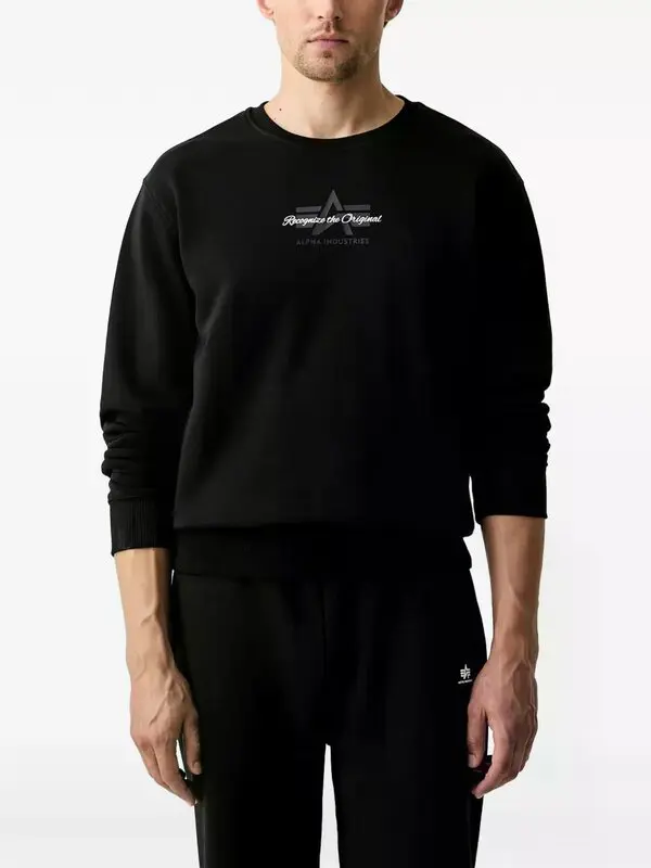 Alpha Industries Logo-print Sweatshirt - Black