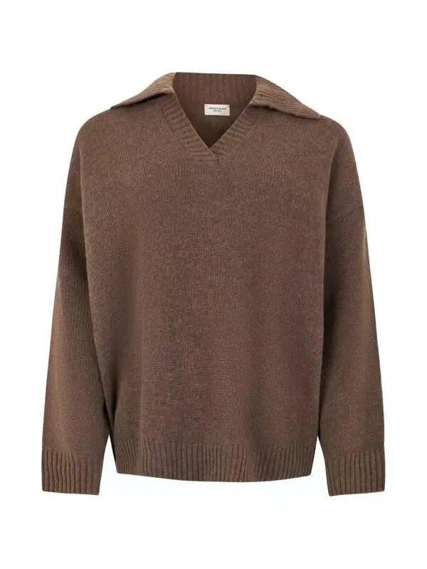 Max Mara V-neck Spread-collar Sweater