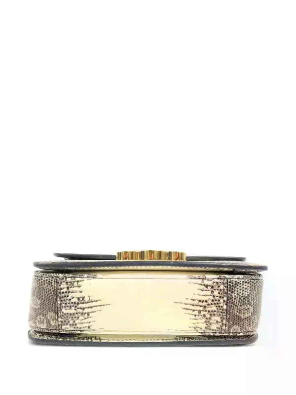 Celine Mini Triomphe Lizard-effect Shoulder Bag