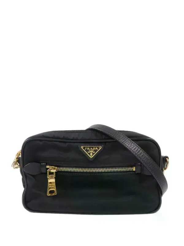 Prada Logo-plaque Mini Bag - Black