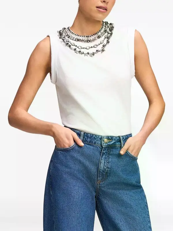 Cinq À Sept Bella Crystal-embellished T-shirt