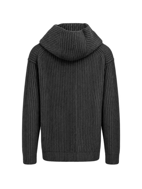 C.P. COMPANY Lens-detail Zip-up Hoodie - Black
