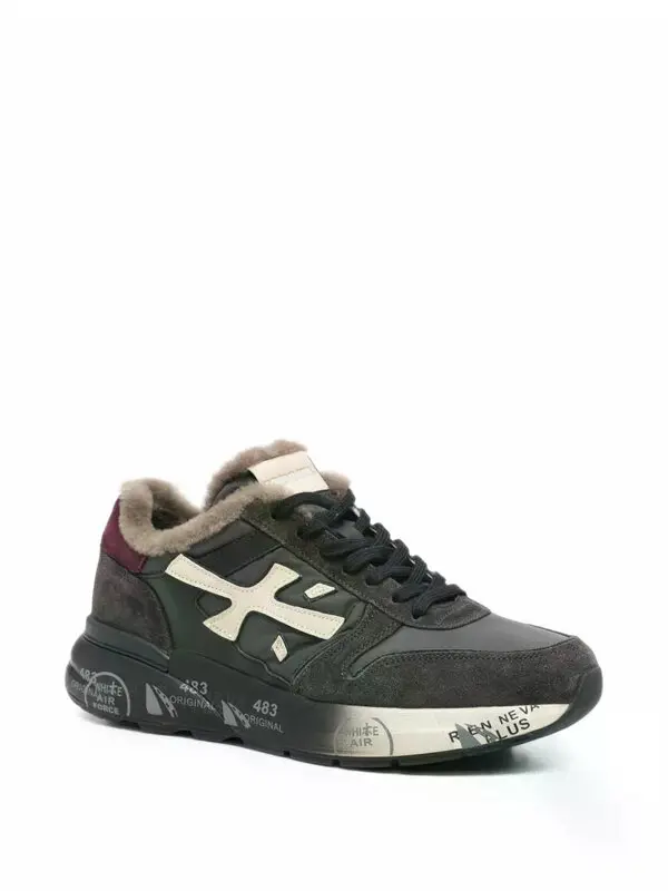 Premiata Shearling-lined Logo-patch Sneakers