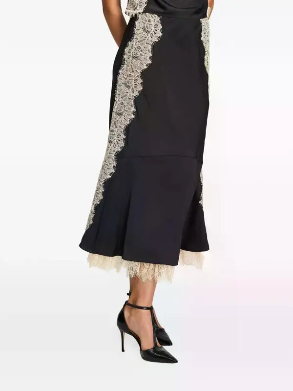 Cinq À Sept Esme Lace-trim Midi Skirt
