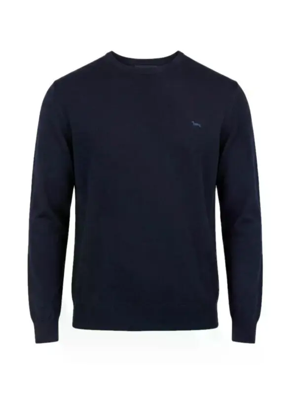 HARMONT & BLAINE Logo-embroidered Wool Sweater