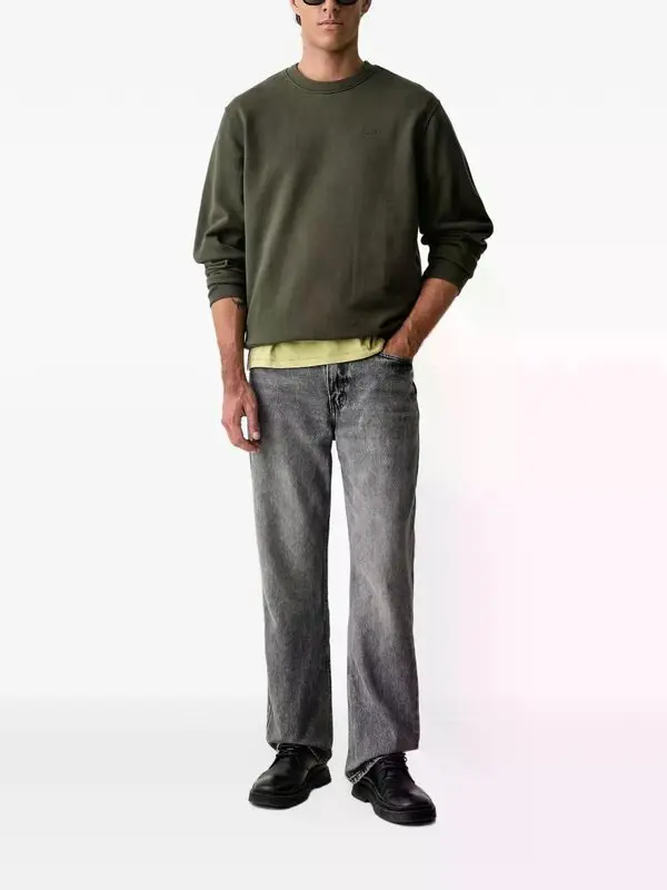 LEVI'S Logo-embroidered Crew-neck Sweater