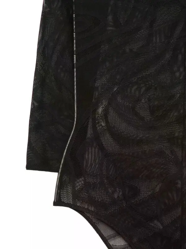 Emilio Pucci Iride-print Mesh Bodysuit