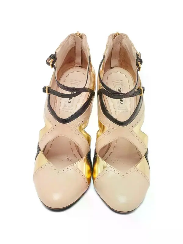 Miu Miu Cut-out Leather Pumps