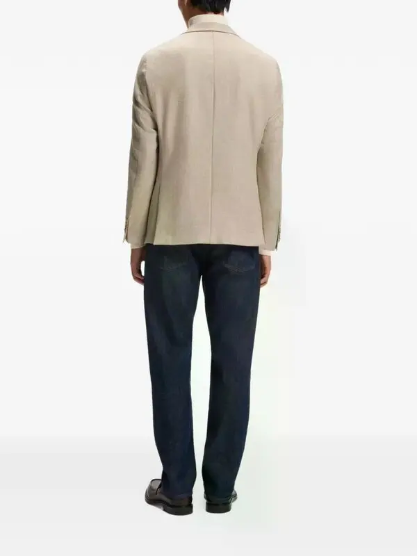 BOSS Regular-fit Blazer In Virgin Wool With Silk