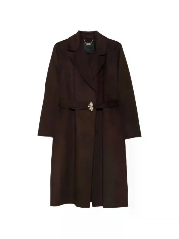 Liu Jo Belted Single-breasted Coat - Brown