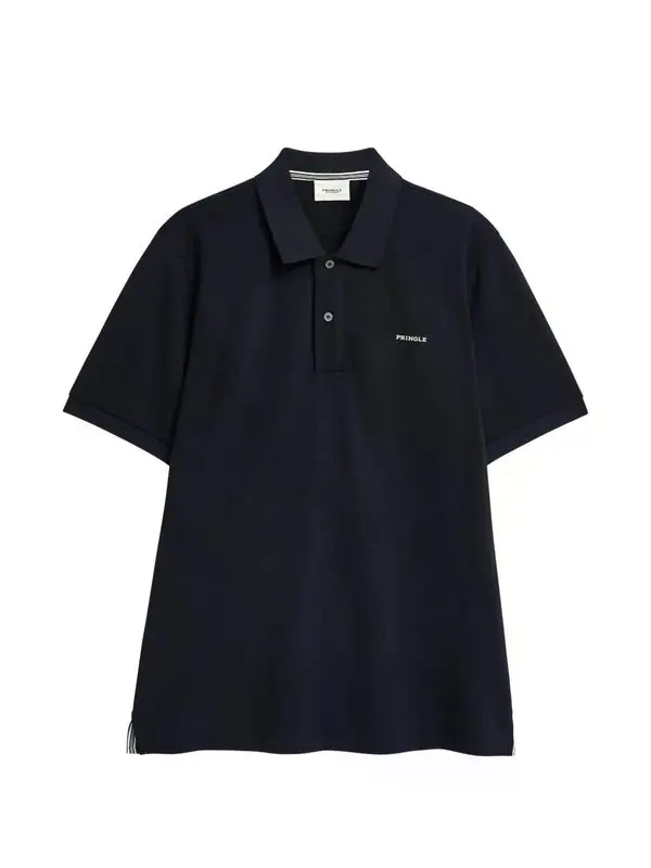 Pringle Of Scotland Logo-print Polo Shirt - Blue