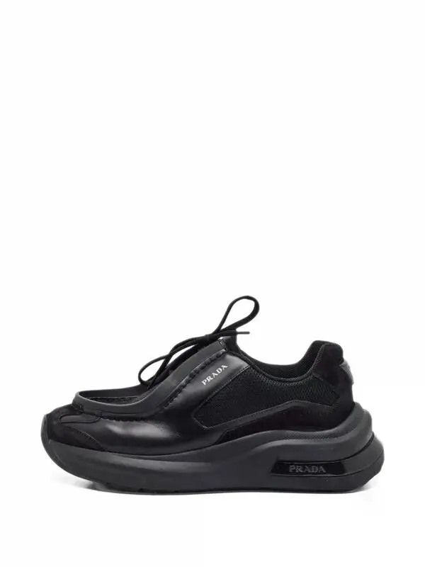 Prada Panelled Low-top Sneakers