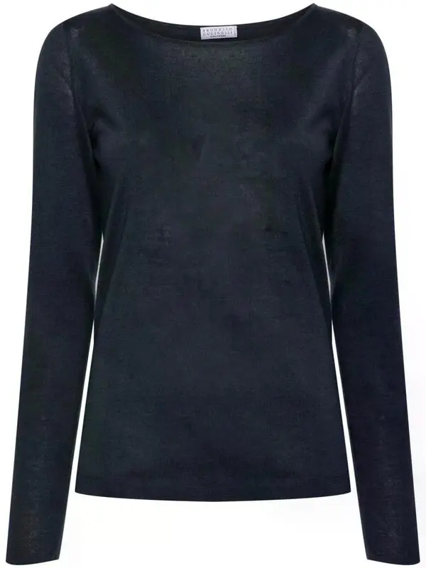 Brunello Cucinelli Fine-knit Sweater - Blue
