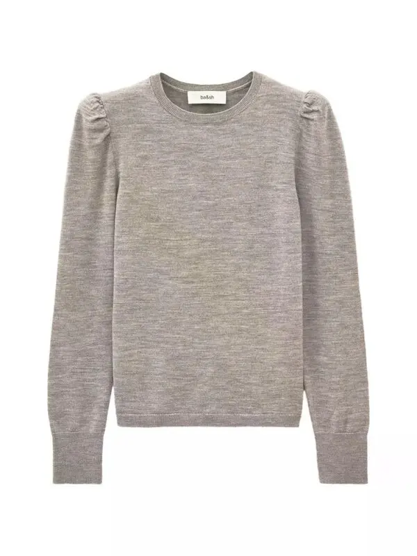 Ba&sh Britanie Puff-sleeve Sweater - Grey