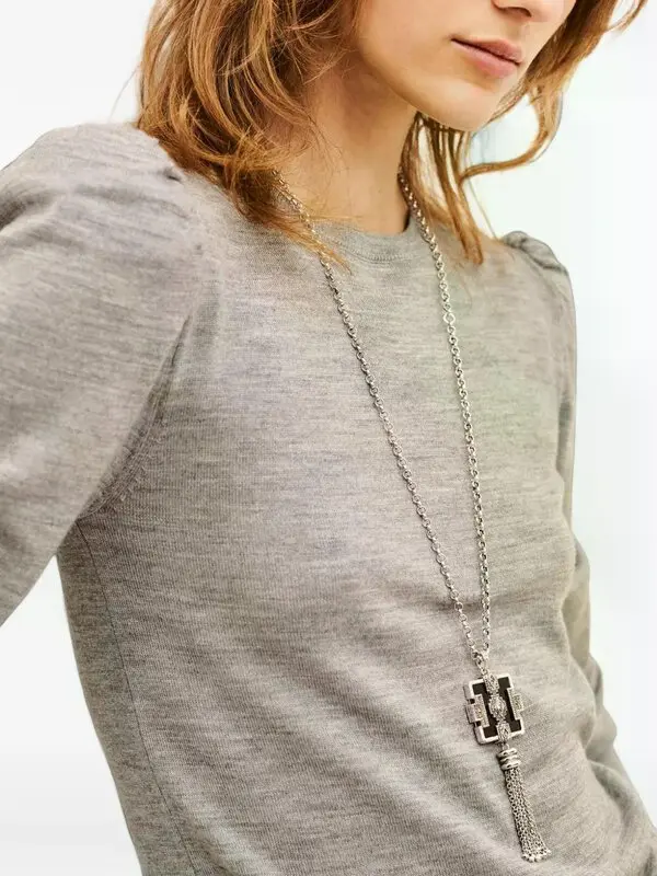 Ba&sh Britanie Puff-sleeve Sweater - Grey