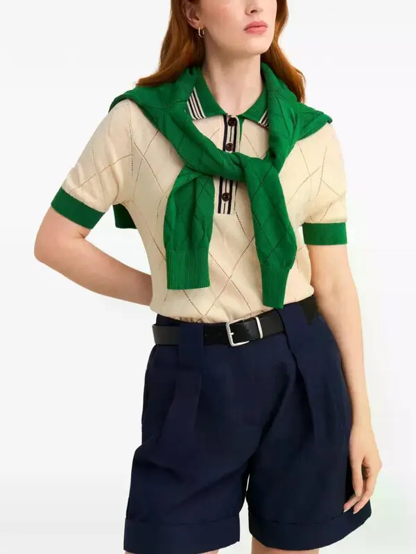 Pringle Of Scotland Argyle Polo Shirt