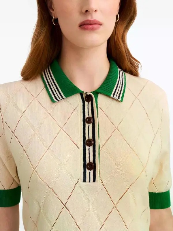 Pringle Of Scotland Argyle Polo Shirt