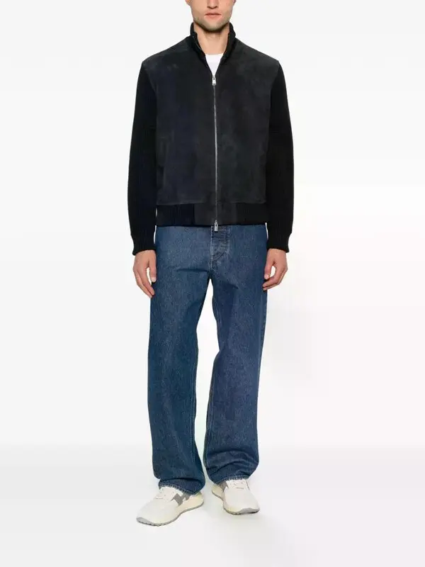 BOSS Suede Panelled Jacket