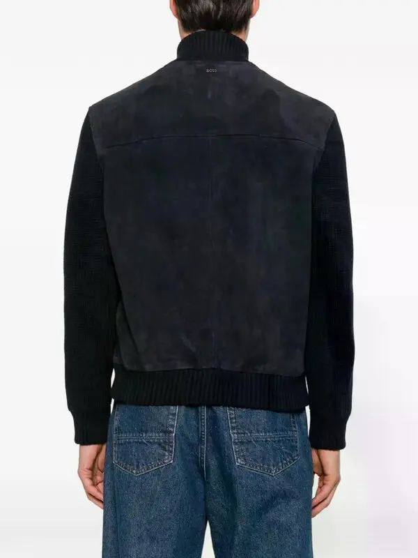 BOSS Suede Panelled Jacket