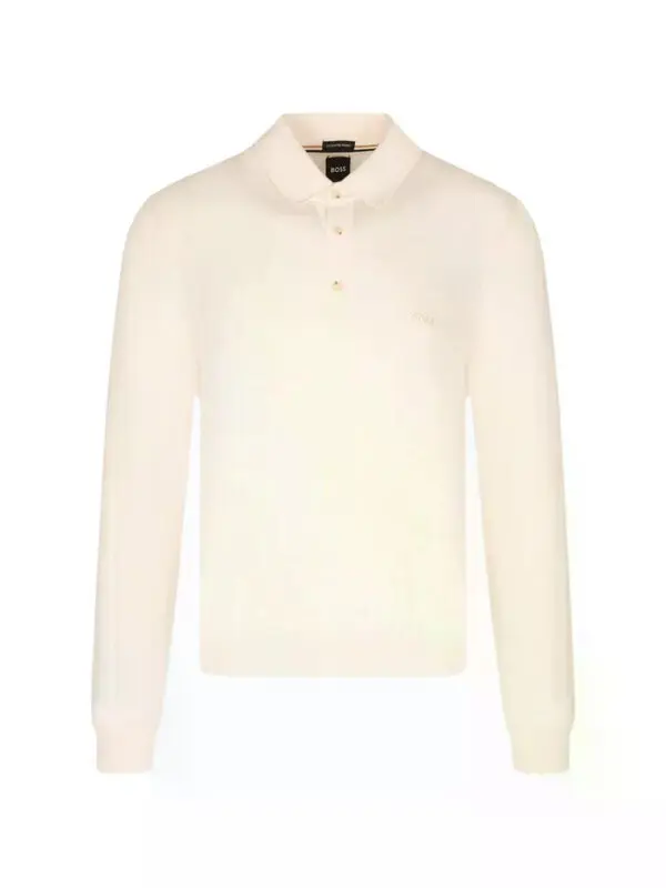 Hugo Polo-collar Long-sleeve Polo Shirt