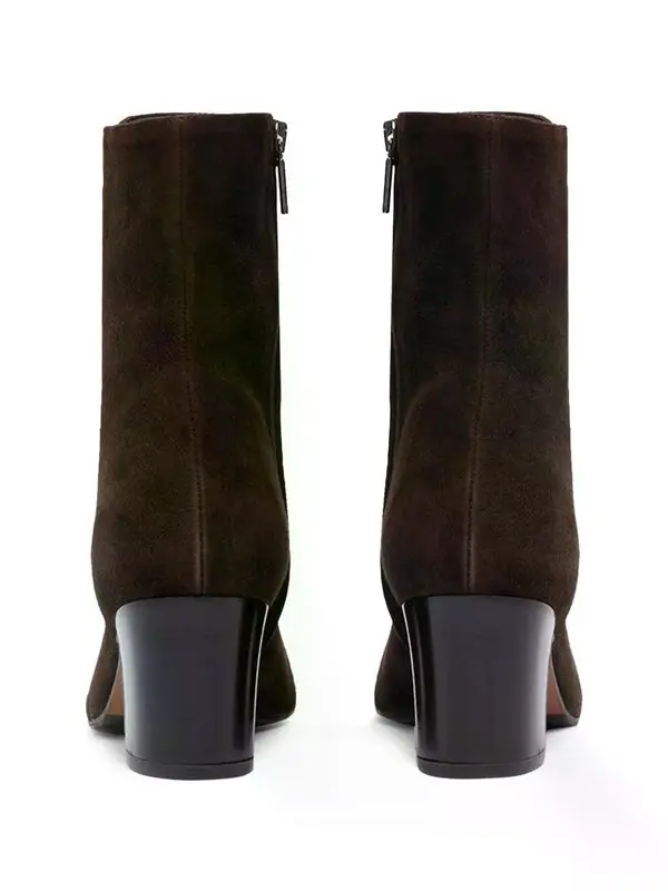 CAREL Colette Lace-up Suede Ankle Boots