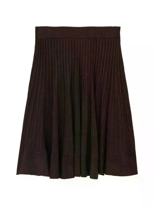 Ba&sh Penelope Pointelle-knit Mini Skirt