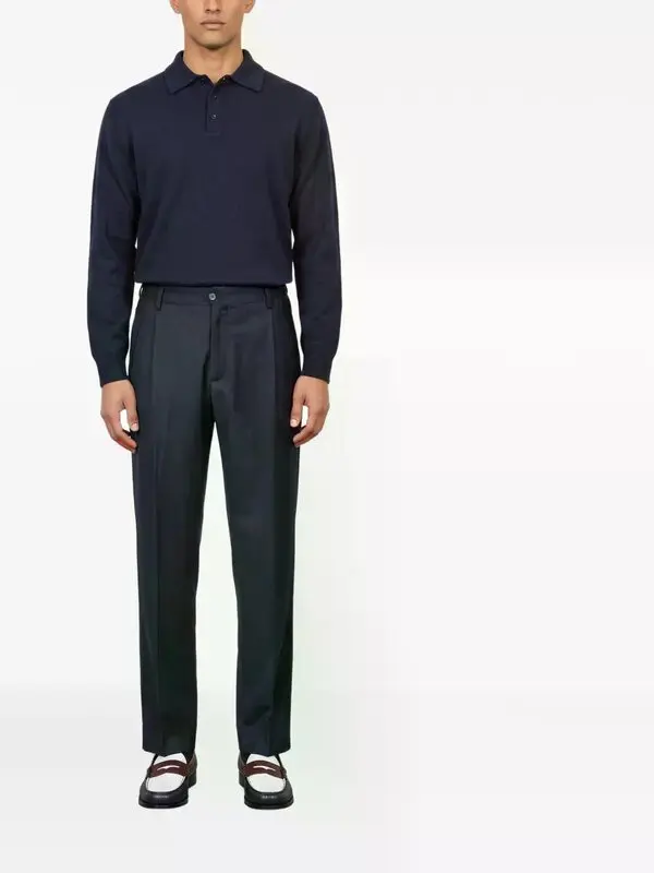 BRIGLIA 1949 Manhattan Pleated Tapered-leg Trousers