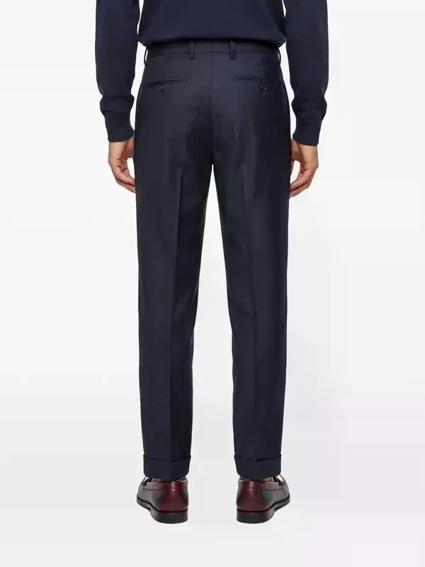 BRIGLIA 1949 Manhattan Pleated Tapered-leg Trousers
