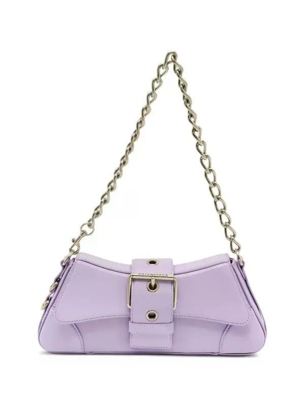 Balenciaga Small Lindsay Buckle Shoulder Bag - Purple