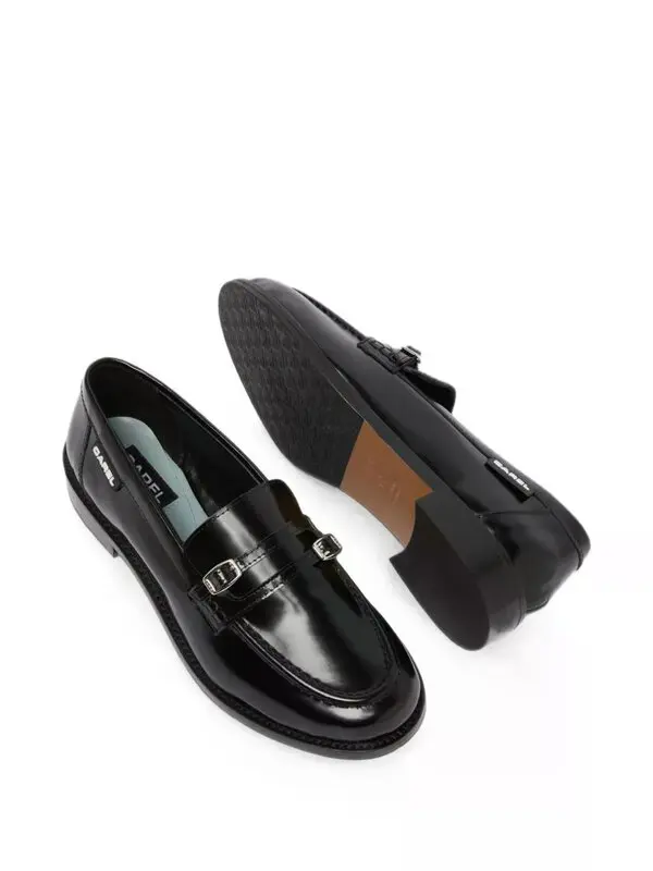 CAREL Gina Buckle-strap Leather Loafers
