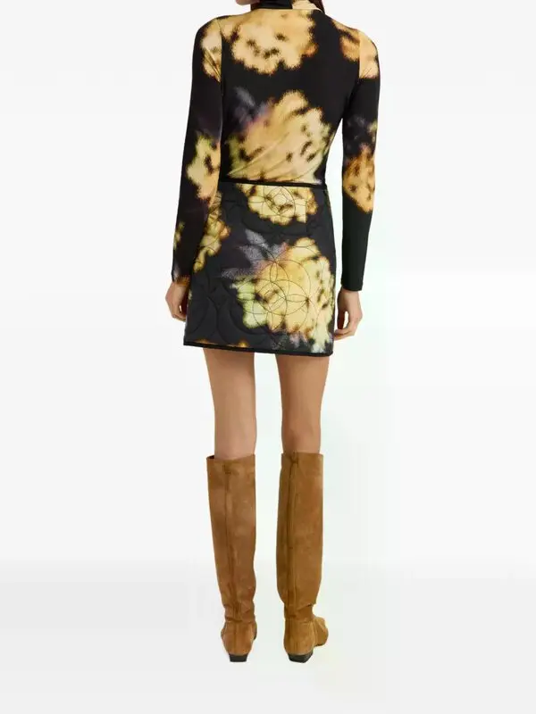 MARIE OLIVER Orca Quilted Wrap Mini Skirt