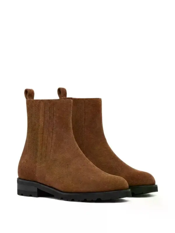 CAREL Chouchou Suede Ankle Boots - Brown