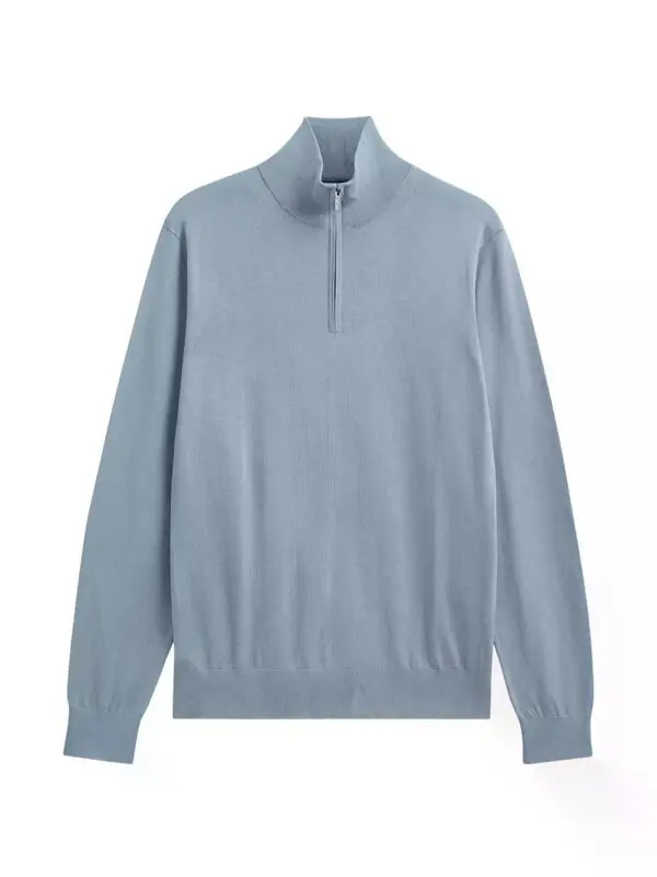 Pringle Of Scotland Quarter-zip Sweater - Blue
