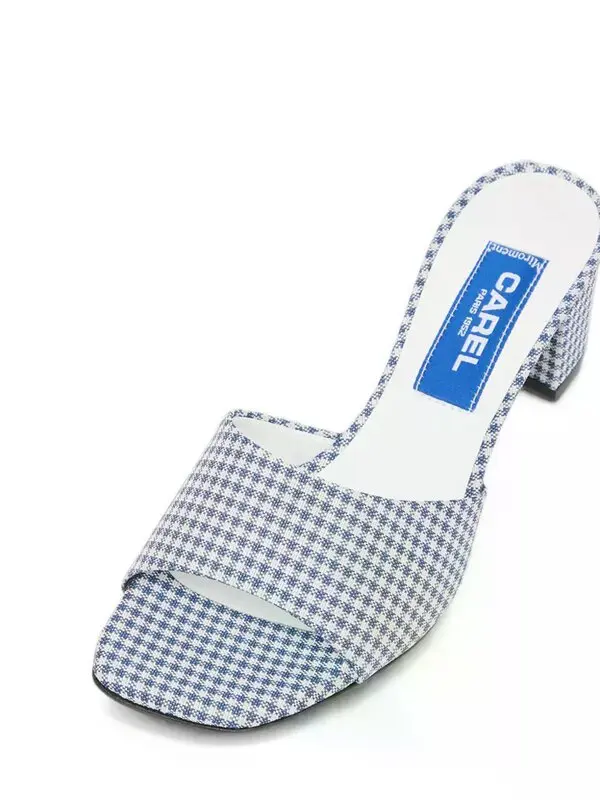 CAREL Gina Gingham-print Mules
