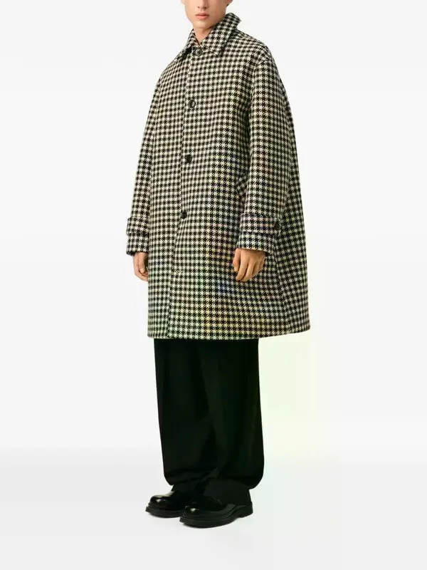 AMI Paris Houndstooth Wool Coat