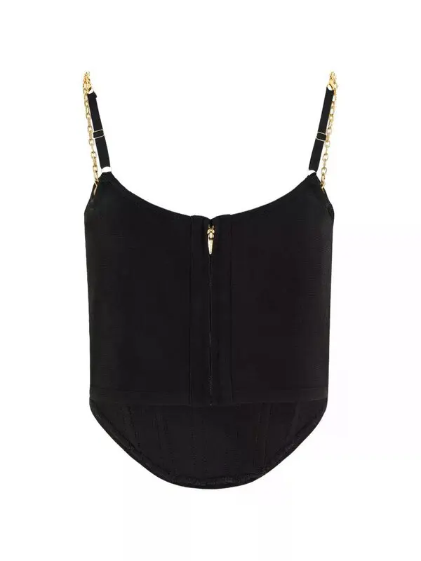 Guess Aisha Chain-link Strap Bustier Top