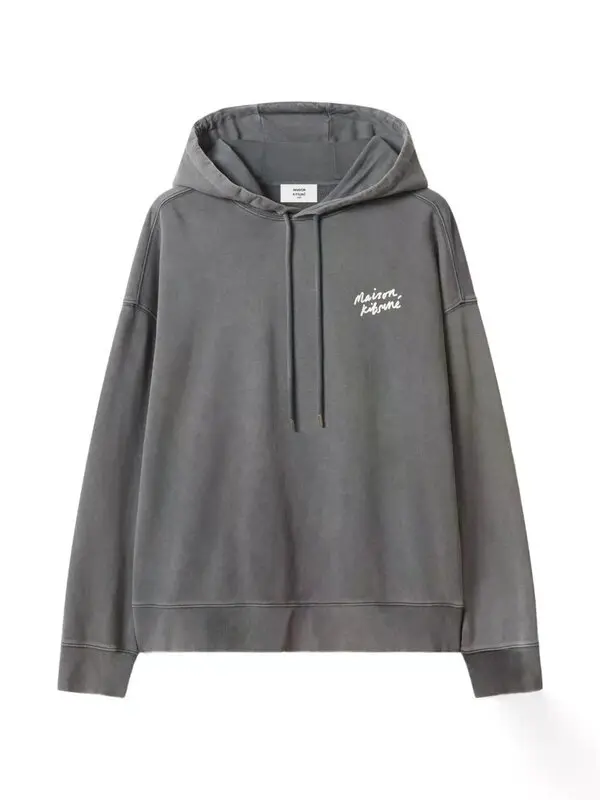 Maison Kitsuné Logo-print Drawstring Hoodie