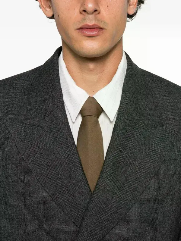 MARSEM Double-breasted Check-pattern Suit