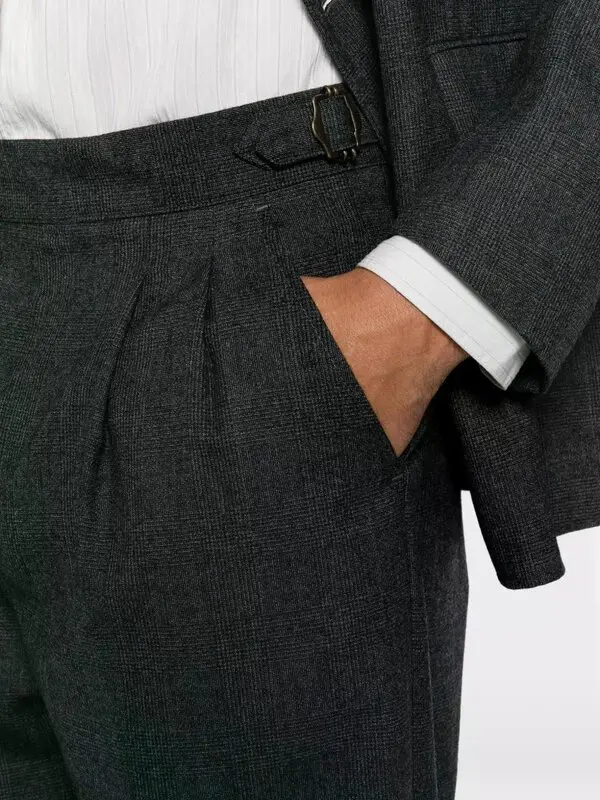MARSEM Double-breasted Check-pattern Suit