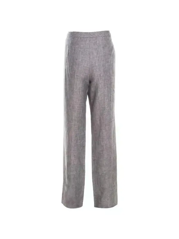 Escada Subtle-texture Wide-leg Trousers - Grey
