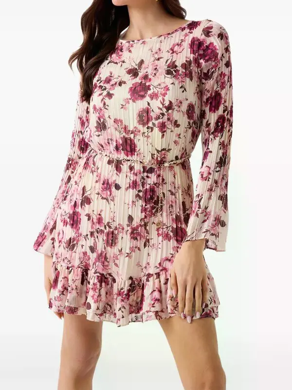 Guess Floral Mini Dress - Neutrals