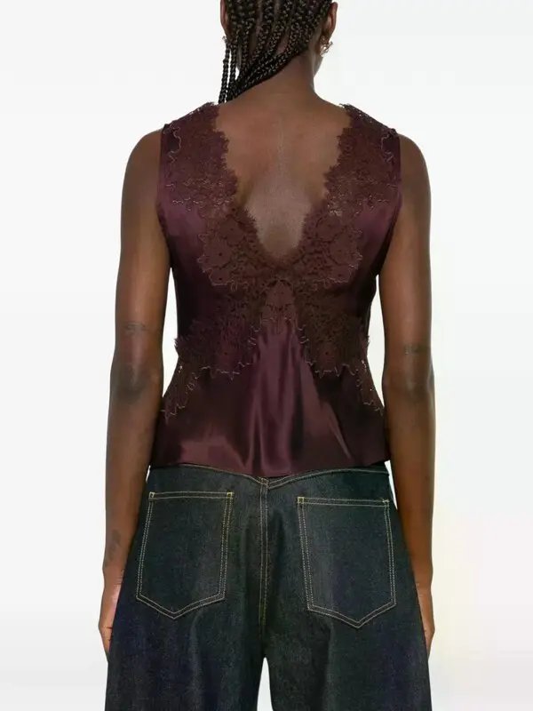 Rixo Emmie Lace-trim Top
