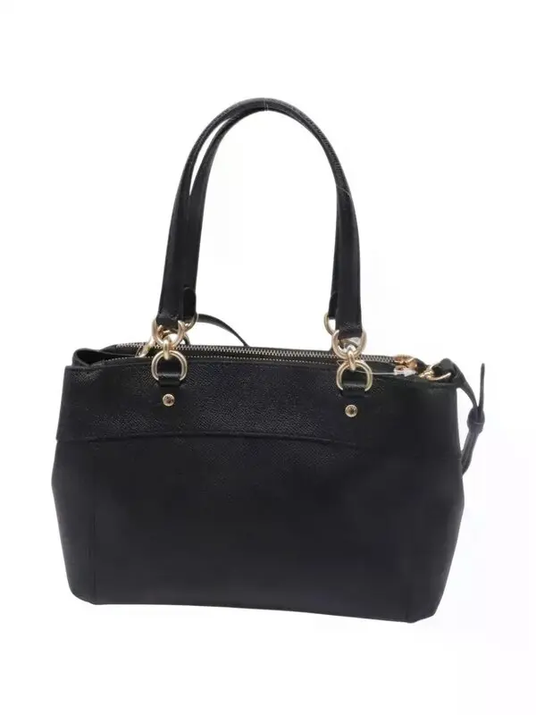 COACH 2010s Mini Brooke Leather Carryall Bag - Black