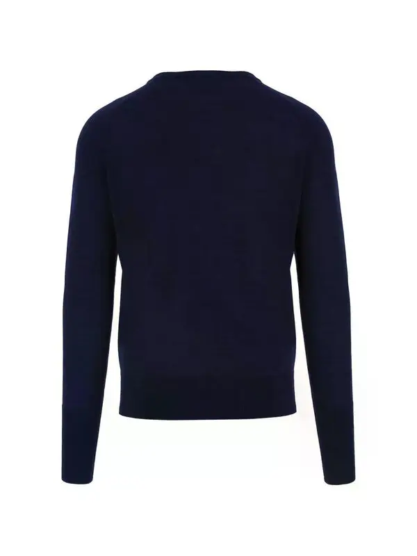 OLIVER LATTUGHI Raglan-sleeve Fine-knit Sweater