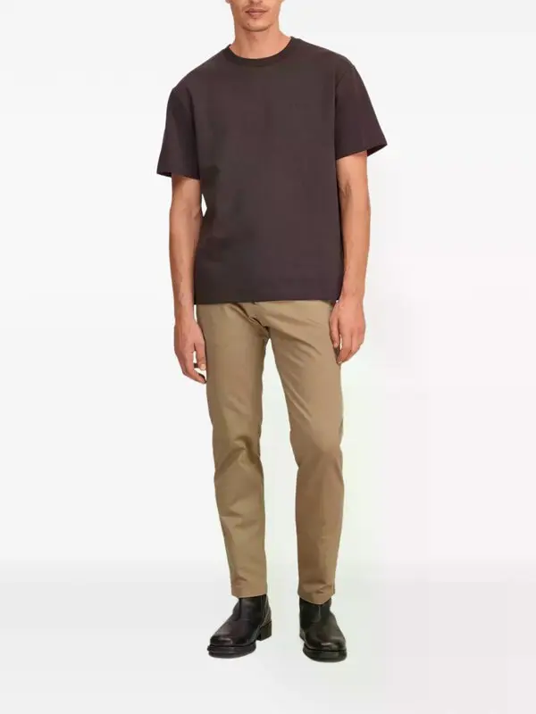 Nn07 Logo-embroidered T-shirt - Brown