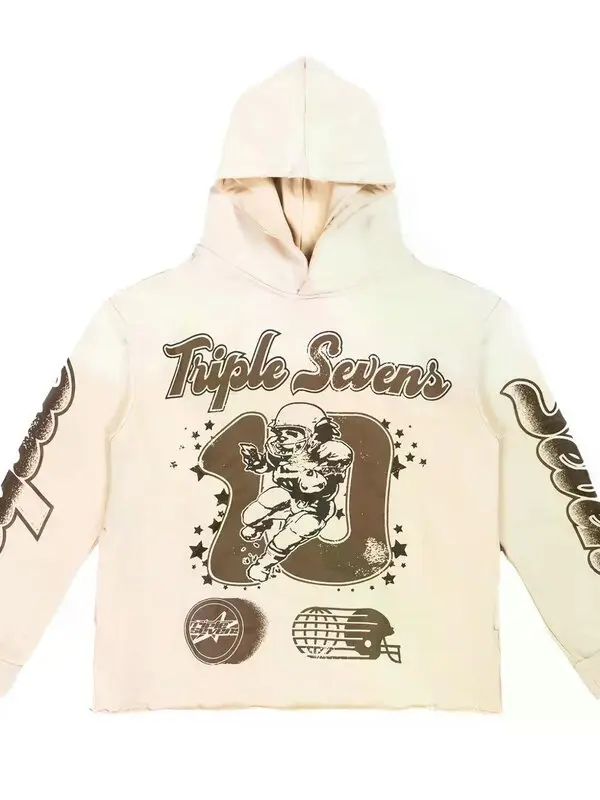 TRIPLE SEVENS Graphic-print Hoodie