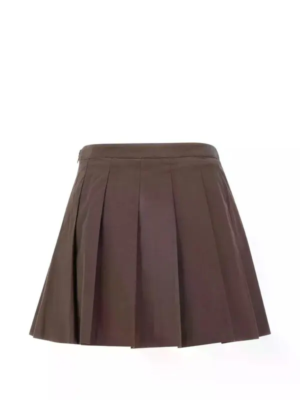 Sporty & Rich Anais Pleated Mini Skirt