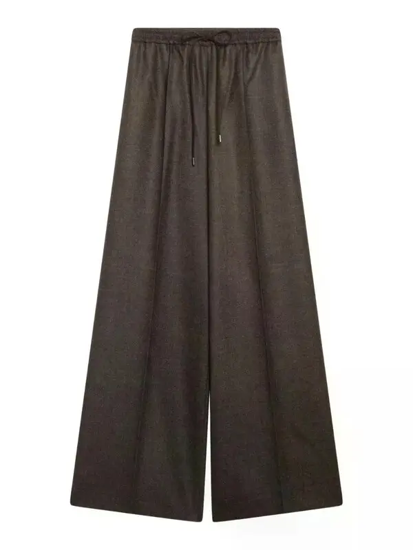 Max Mara Batavia Wool Trousers Mud - Brown